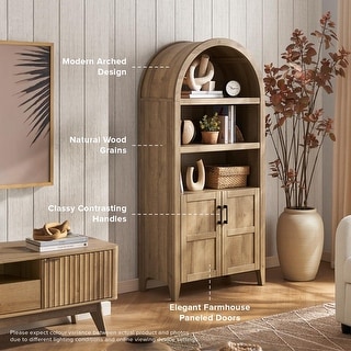 Sunny Designs Arched Display Cabinet with Doors - Bed Bath & Beyond ...