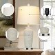 Set of 2 Touch Control 25-Inch Table Lamps with USB & Type-C Ports and ...