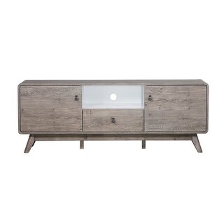 Gray Entertainment Center Projection Cabinet Media Console TV Stand ...