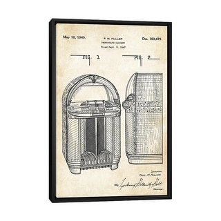 iCanvas "Jukebox" by Patent77 Framed - Bed Bath & Beyond - 37135460
