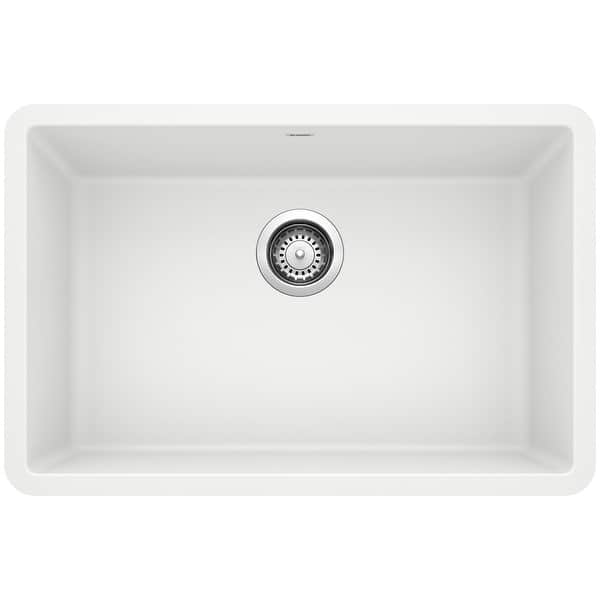Blanco Precis SILGRANIT 27" Undermount Single Basin Kitchen Sink - Bed ...