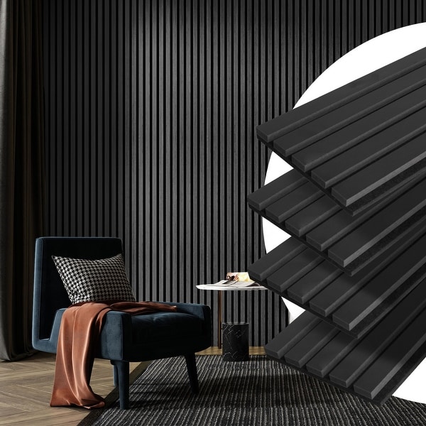 Art3d 23.6in x 47.2in Acoustic Wall Cladding Siding Board,Slat Wall ...