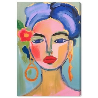 Jacinta's Hair With Flowers Beach Life Inspired Pastel Color Canvas ...