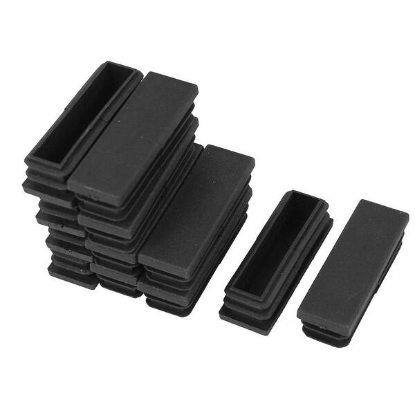 20mm x 60mm End Cover Caps Tube Pipe Inserts Black 12Pcs - Bed Bath ...
