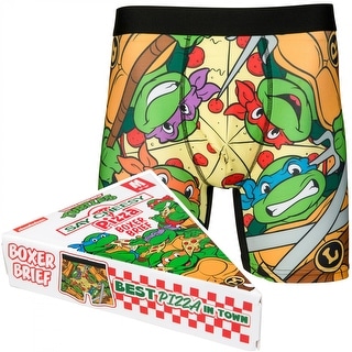 Teenage Mutant Ninja Turtles Pizza Boxer Briefs In Novelty Packaging ...