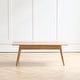 Christopher Knight Home - Rowan Solid Oak Coffee Table with Storage ...
