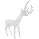 LED Color Changing Grade Acrylic Reindeer Christmas Decor 46.5" - Clear ...