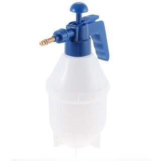 Plastic Press Handle Spray Bottle Water Sprayer White Blue - White,Blue ...