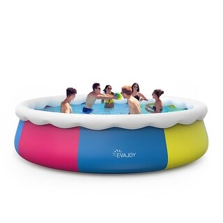 15ft x 35in Inflatable Swimming Pool Include Filter Pump, Ground Cloth ...