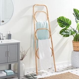 SAFAVIEH Home Collection Keita 3 Tier Towel Hanger - 26" W x 1" D x 67 ...