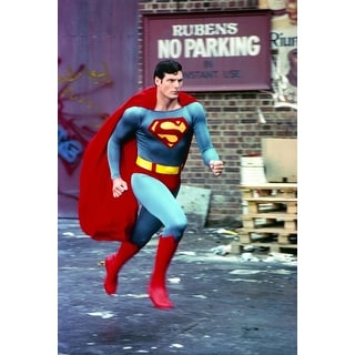 Christopher Reeve Running in Superman Costume Photo Print - Bed Bath ...