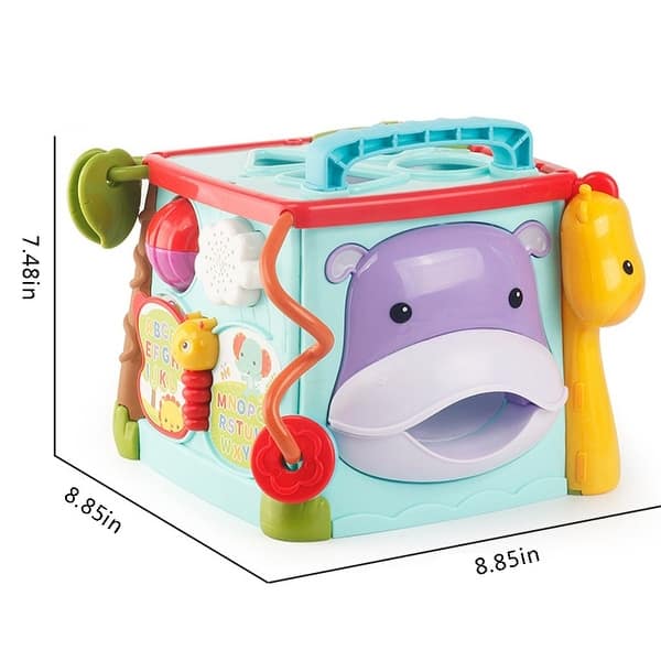 Learning Shape Cognition Hexahedral Box Toy Infant Building Block - Bed ...