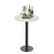 Round White Slate Top Heavy Duty Dining Bar Table - Bed Bath & Beyond ...