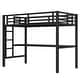 Metal Twin Size Loft Bed w/Power Outlet and LED Lighted,Space-Saving ...