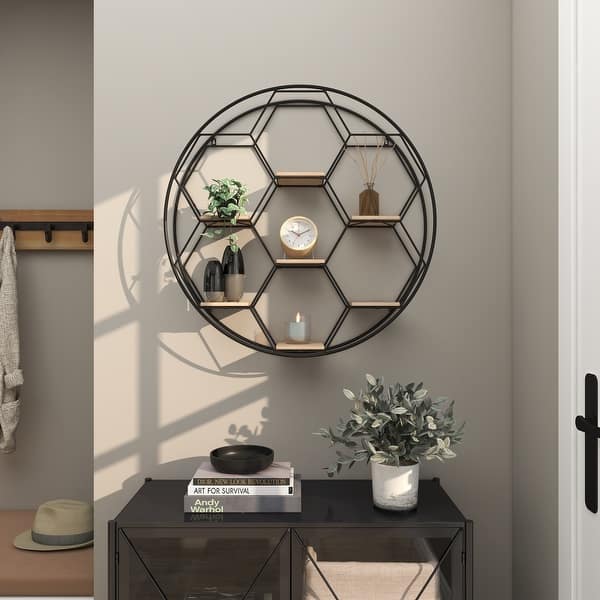 circle shelf black