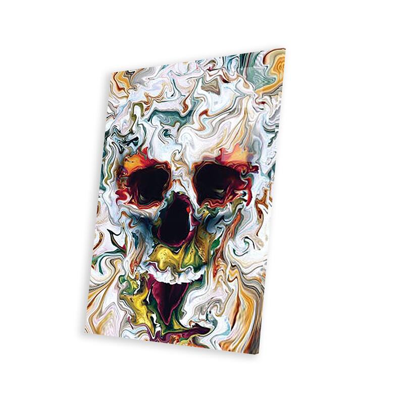 Skull Abstract Print On Acrylic Glass by Riza Peker - Overstock - 37556182