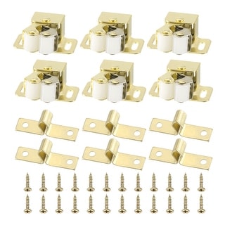 6 Set Stainless Steel Double Roller Catch Cabinet Door Latches - Bed ...