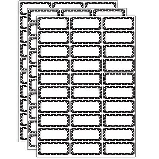 Die-Cut Magnetic Foam Black & White Dots Labels/Nameplates, 30 Per Pack ...