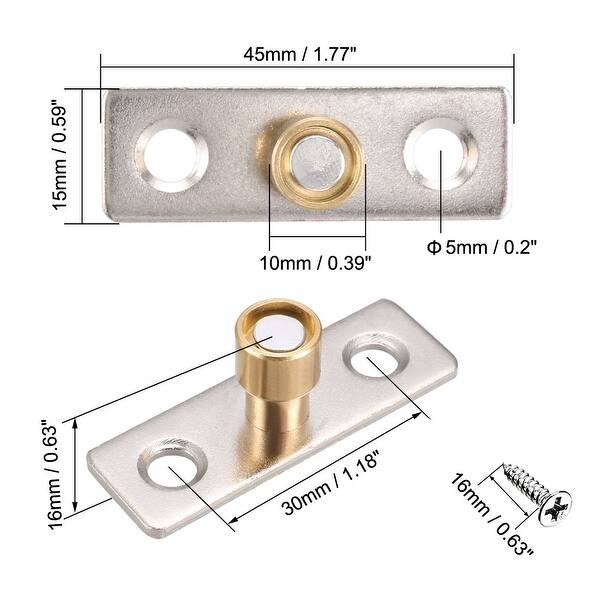 45mmx15mm 10mm Shaft Diamter Lower Guide for Sliding Door Floor - 10mm ...