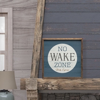 No Wake Zone Blue - Bed Bath & Beyond - 42710434