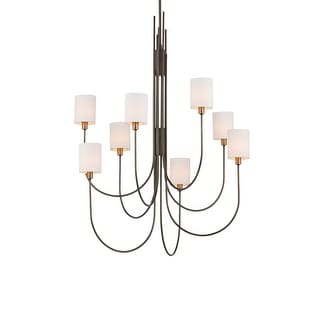 Currey & Company Archetype Chandelier - Statuary Bronze / Antique Brass ...