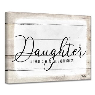 Olivia Rose 'Daughter' Canvas Textual Wall Art - Bed Bath & Beyond ...