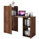 Costway Extendable Computer Desk Reversible Home Office Desk Study ...