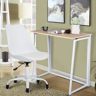 Modern White Task Chair with Adjustable Height for Office Bedroom - Bed ...