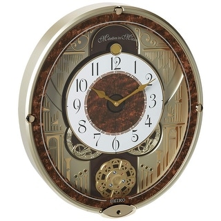 Seiko QXM265BRH Melodies In Motion Swarovski Crystallized Clock - Bed ...
