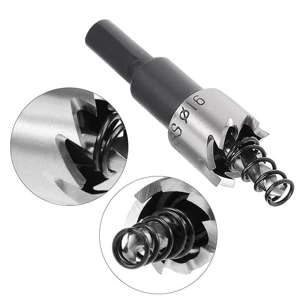 2 Pcs 16mm HSS Drill Bit Hole Saw Cutter for Metal Alloy Wood - Bed ...