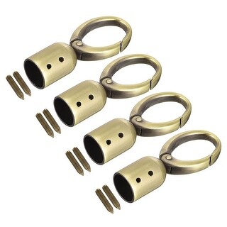 0.71" Cord End Cap Terminator Cord Finding for Jewelry Making 4Pcs ...