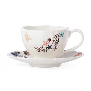 Lenox Sprig & Vine Teacup & Saucer White - Bed Bath & Beyond - 40493735