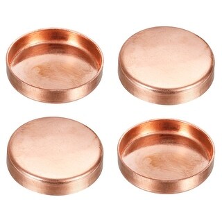 4pcs Copper End Cap Pipe Fitting Sweat Plug Connection 42mm ID HVAC ...
