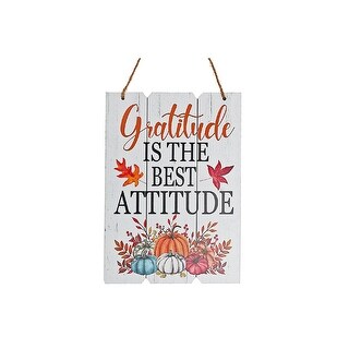 Mdf Hanging Sign (Gratitude Is The Best Attitude) - Bed Bath & Beyond ...