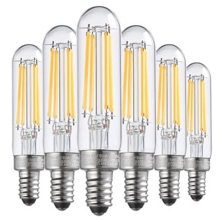 4.5W E12 Candelabra Bulb, Dimmable T6 LED Bulbs, 2700K - 6PACK - Bed ...
