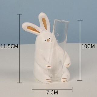 Wan Adorable Hydroponic Vase Detachable Cartoon Rabbit/Bear Lovely ...