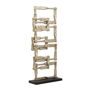 Sagebrook Home Metal 22"H Stacking Squares Abstract Statue - 10" x 4" x ...