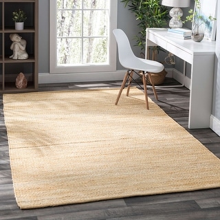 Striped Ivory/Natural Handwoven Jute Rug - Bed Bath & Beyond - 37435014