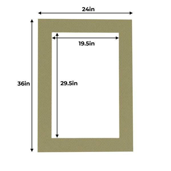24x36 Mat for 20x30 Photo - Valley Green Matboard for Frames Measuring ...