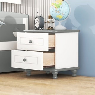 Decorative Storage Cabinet, Kids Bedside Table End Side Table - Bed ...