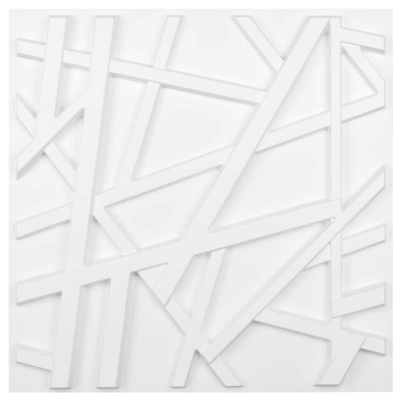 Art3d 3D Wall Panels PVC Crossing Lines Design (32 Sq.Ft) - Overstock ...