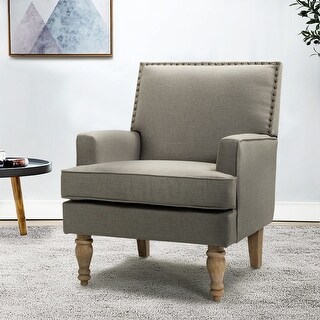 Cheyenne 26" Wide Fabric Armchair with Nailhead Trim by HULALA HOME by ...