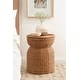 Kate and Laurel Thatch Rattan Side Table - 17x17x21 - Bed Bath & Beyond ...
