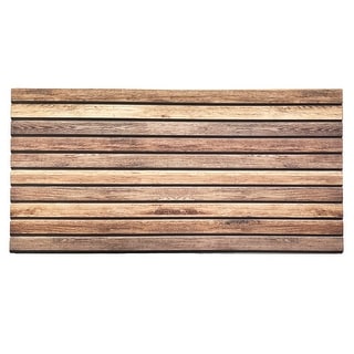 Dundee Deco Distressed Brown Faux Wood 3D Wall Panels, Styrofoam Facing ...