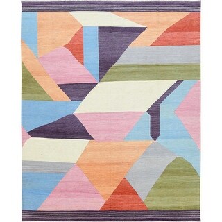 Shahbanu Rugs THE CANDY STORE Kilim Organic Wool Flat Weave Reversible ...