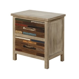 Emerald Home Pablo Multi Color Solid Top 2-Drawer End Table - Bed Bath ...