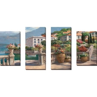 "Lago di Como II" Print on Canvas Set of 4 - Bed Bath & Beyond - 36666757