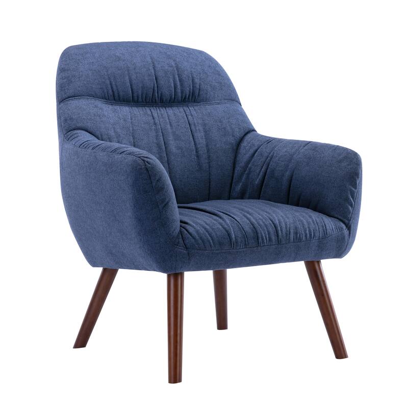 Corvus Cumbria Mid-century Linen Arm Chair - Overstock - 32381963