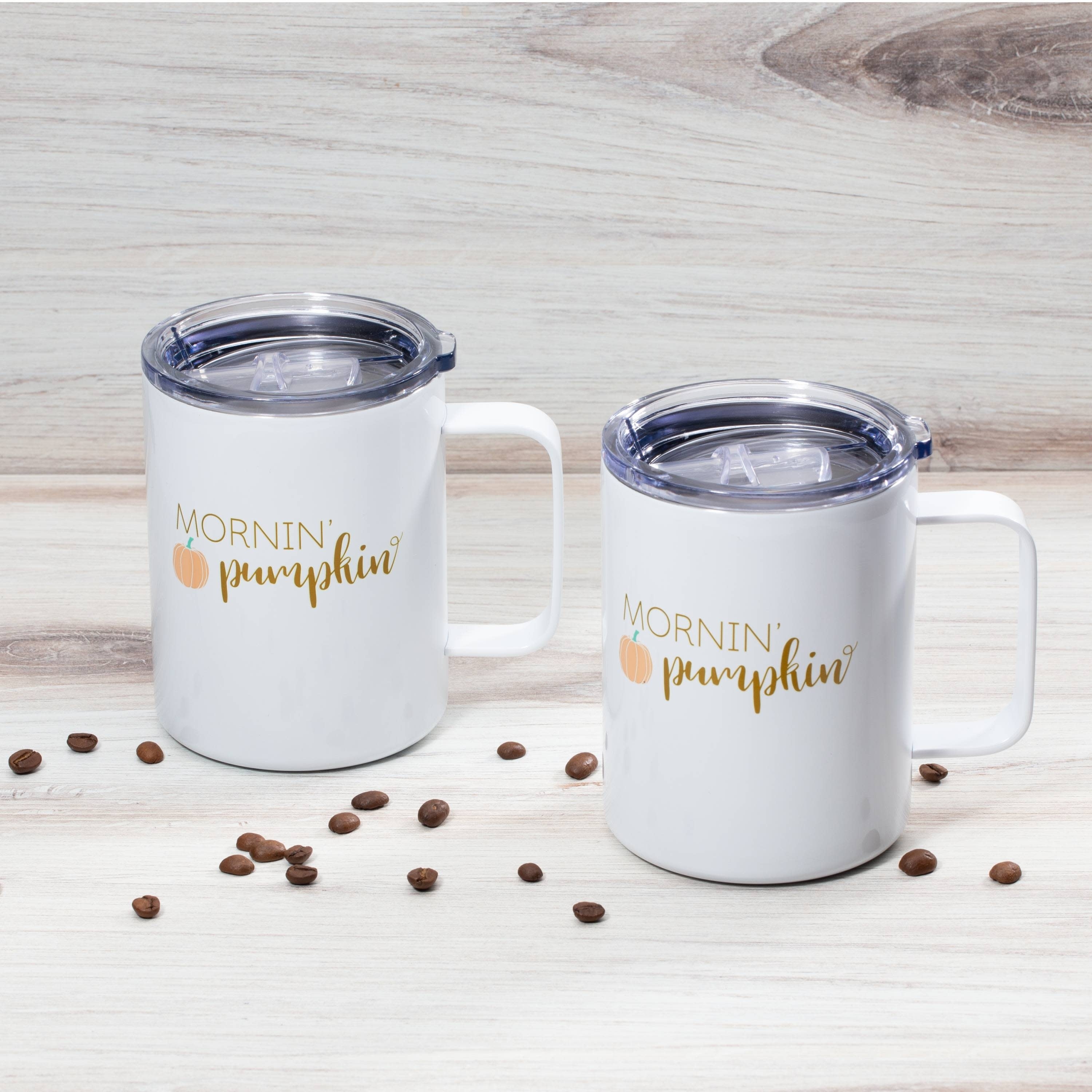 pumpkin coffee cup set