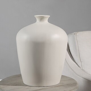 Renwil Olivine Ceramic Vase, Off-White - Bed Bath & Beyond - 39745278